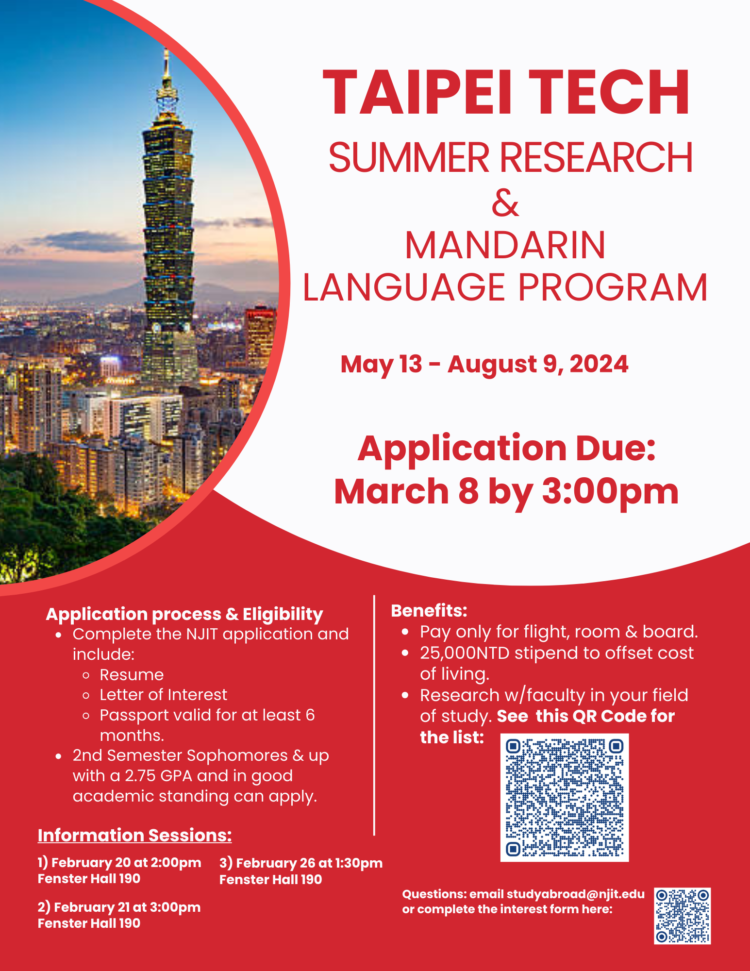 Taipei Tech Summer Research and Mandarin Language .png | Study Abroad